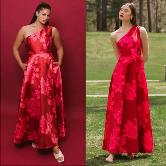 Hutch | Dresses | Anthropologie Hutch Cassandra Red Floral Gown Size 2 ...